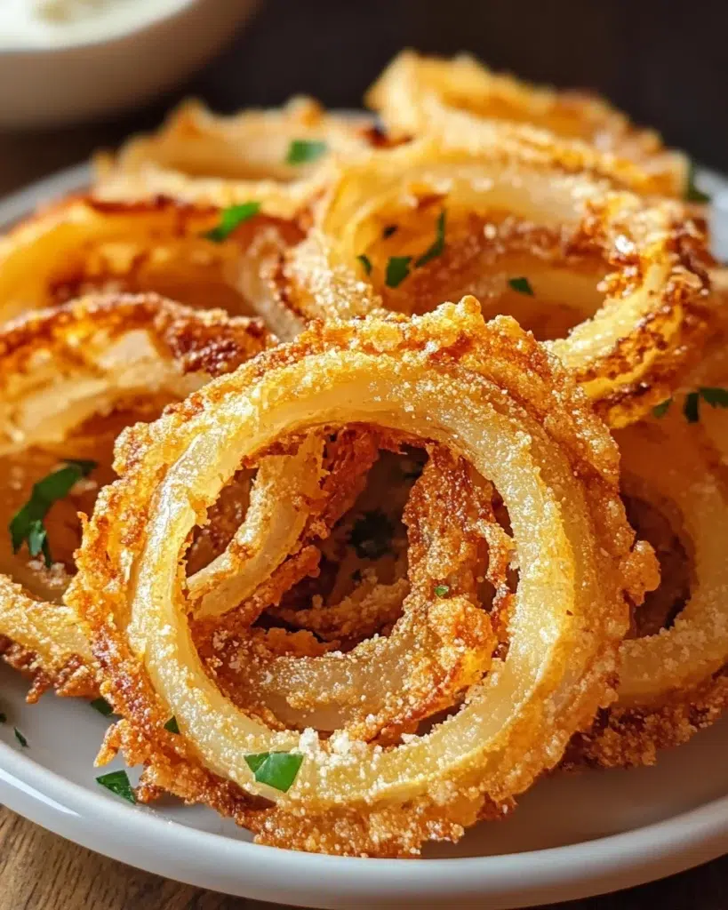 Crispy Parmesan Onion Ring Chips