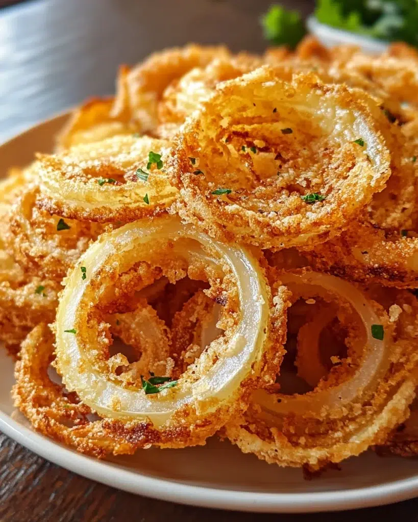Crispy Parmesan Onion Ring Chips