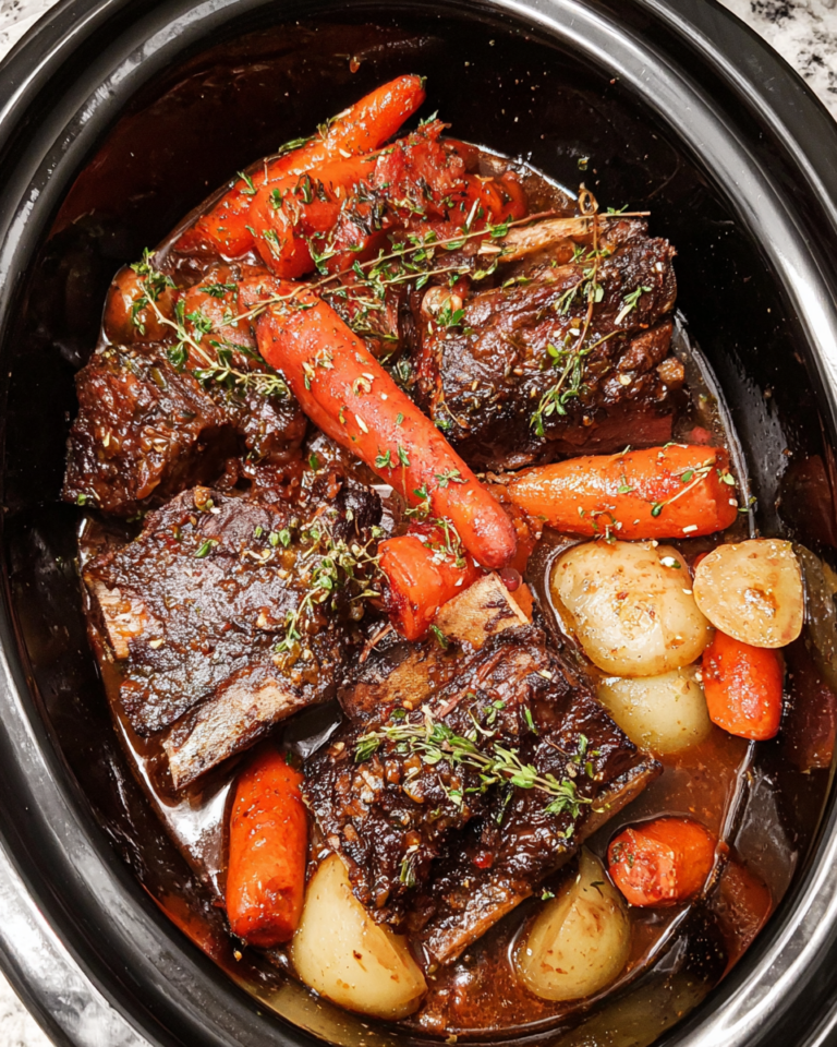 Easy SLOW COOKER SHORT RIBS